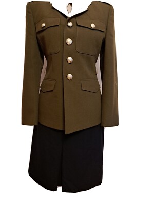 pathfinders MG jacket with or with out skirt army vintage khaki green ...