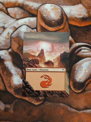 Magic the Gathering Mountain #10 Hand Painted Unique Custom MTG Alter ...