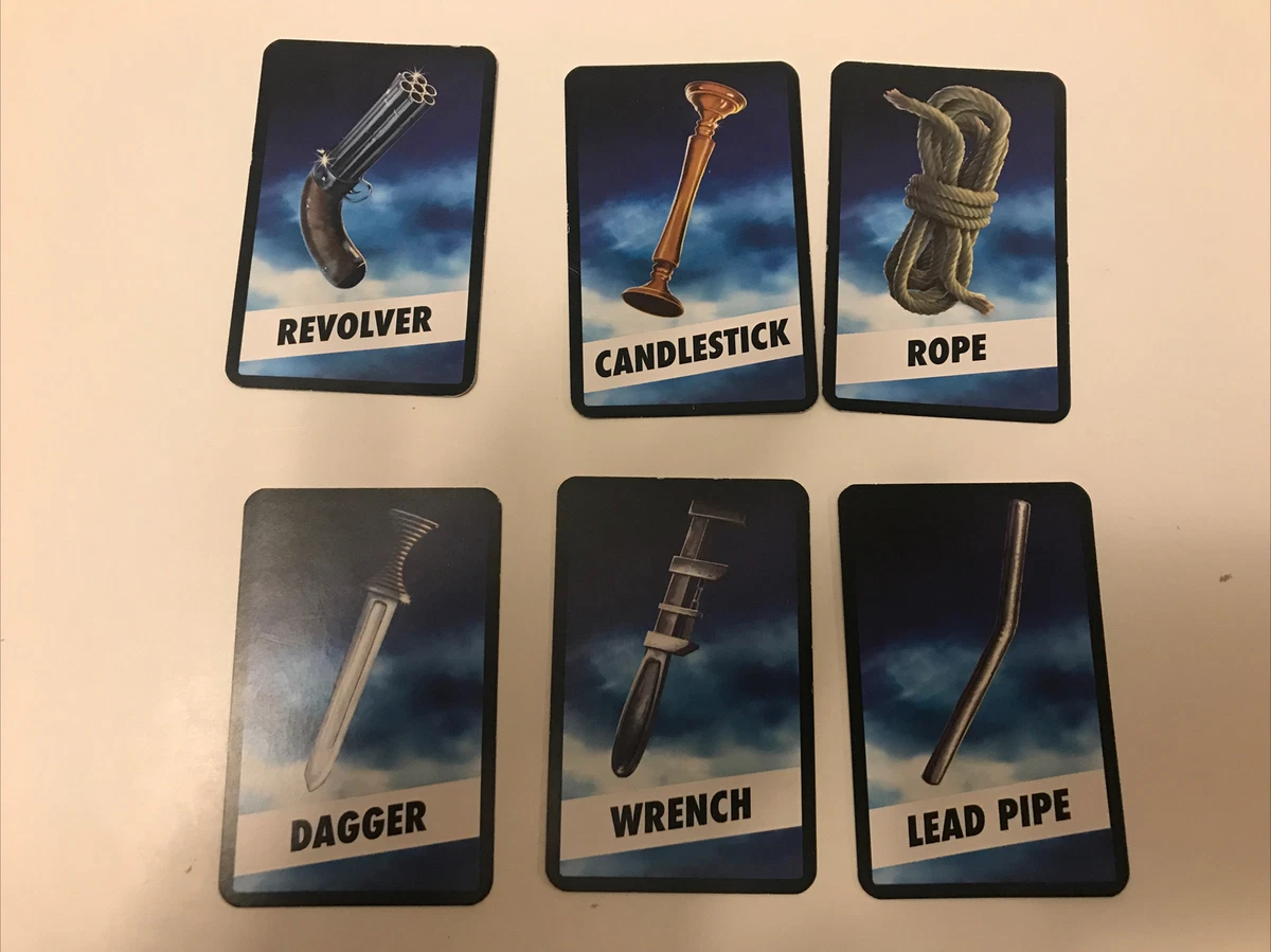 Clue Game Replacement Cards