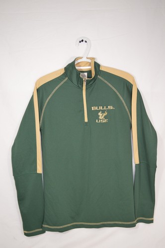 Rivalry Threads 91 USF Bulls Quarter Zip Green Pullover Sm Light Jacket ...