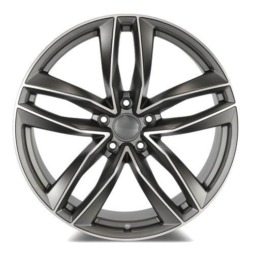 22" RS6 STYLE GUNMETAL WHEELS RIMS FITS 2002-2018 VOLKSWAGEN VW TOUAREG ...