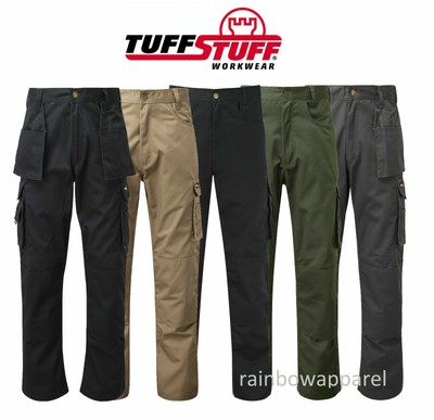 Mens Tuff Stuff Pro Work Trouser Premium Combat Cargo Style Knee Pad ...