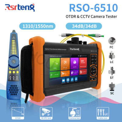 Rsrteng OTDR 1310/1550nm 34/34dB CCTV IP Tester OPM OLS VFL LS TVI/CVI ...