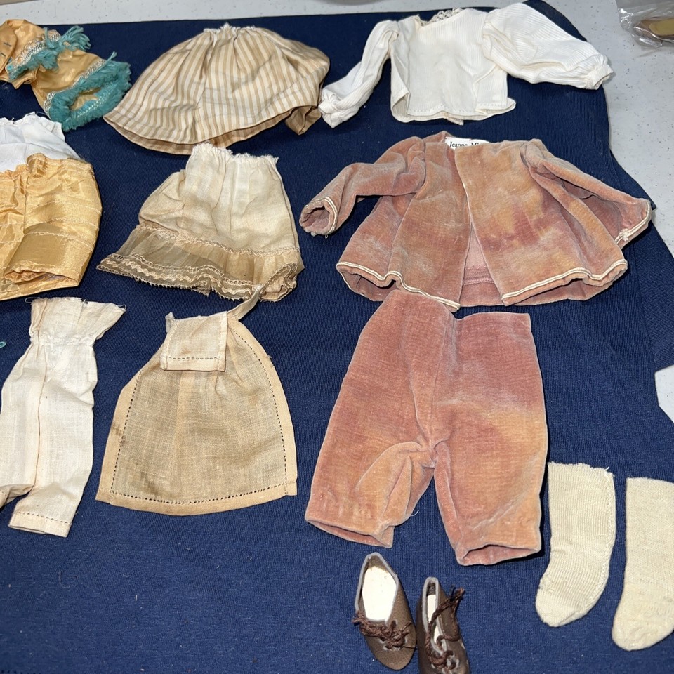 Lot of Antique Vintage Doll Clothing Outfits Unique Handmade | eBay