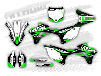 Graphics Kit fits Kawasaki KX85 KX100 2014 2015 2016 2017 2018 2019 ...