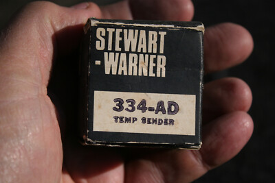 Stewart Warner Vintage Water Temperature Gauge 12v Sending Unit - 334 ...