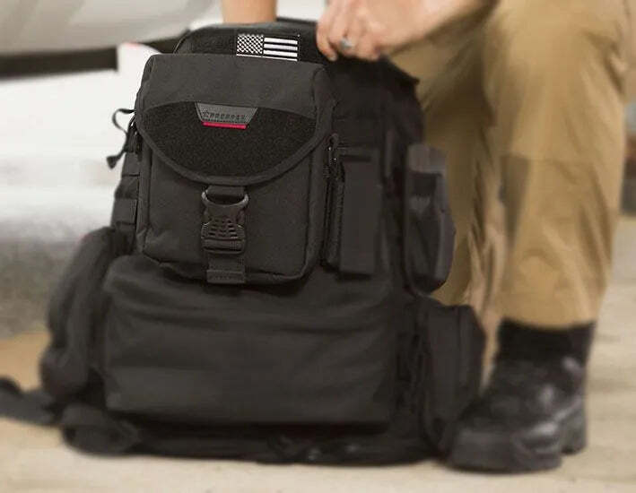 Propper F5656 Padded Pouch - BLACK - MOLLE Compatible - Binocular Case ...