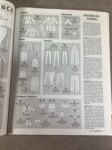 Burda Style Pattern Book July 7/2010 US Edition Uncut | eBay