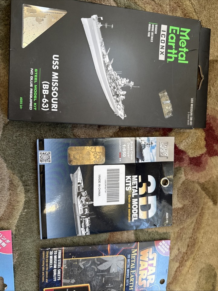 METAL EARTH - Premium Series kits DIY 3D Metal Model Kits - 8 total | eBay