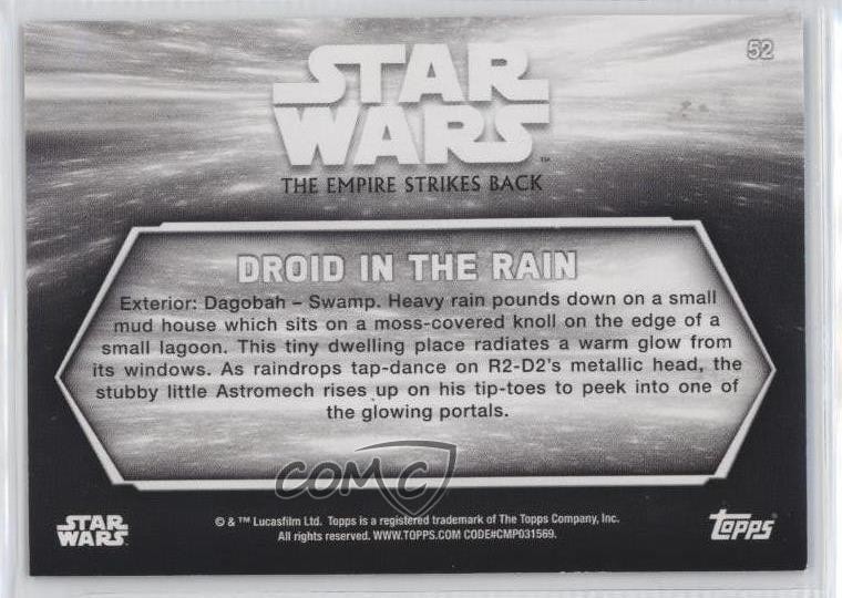 2019 Star Wars Black and White: Empire Strikes Back Purple 12/25 R2-D2 ...