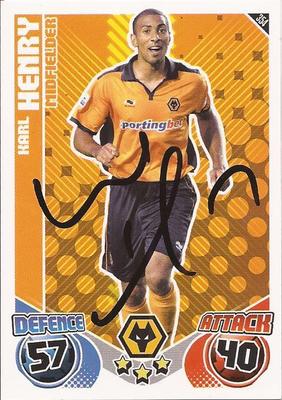 KARL HENRY SIGNED WOLVES 2010/2011 MATCH ATTAX TRADING CARD+COA | eBay