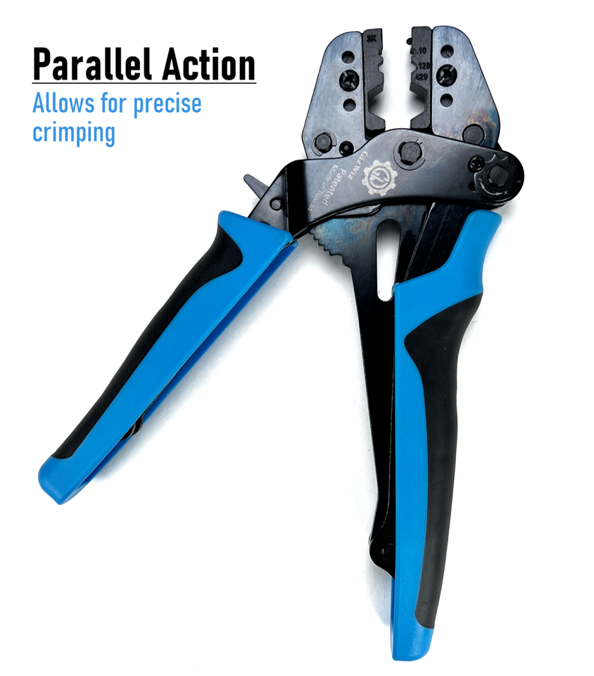 GIZWIZ Replaceable Parallel Ratchet Crimper Non-insulated Flag ...