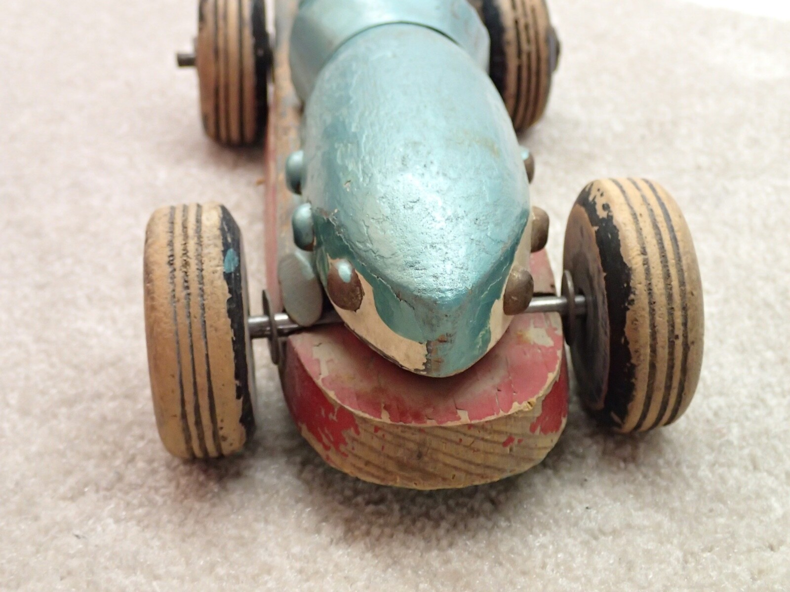 Vintage Wood Derby Race Car Racer Hand Made Folk Art Scouts | eBay