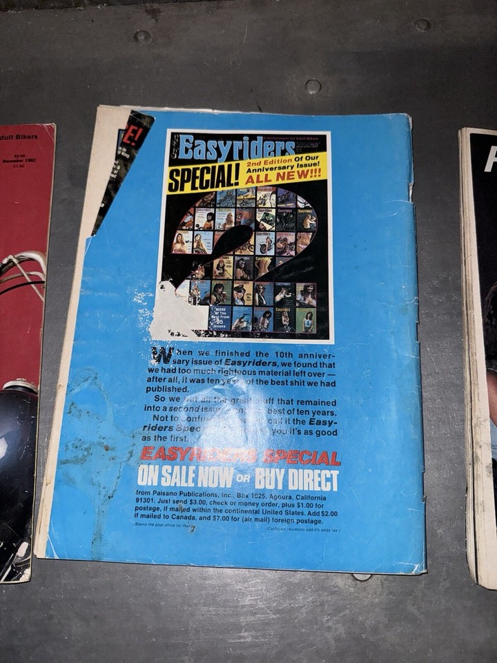 Easyriders Magazine November 1982 David Mann Motorcycle Biker Art Mint ...