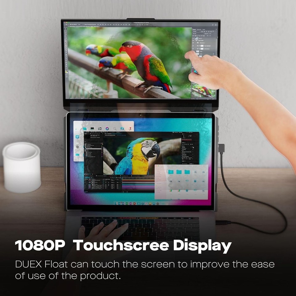 Duex Float Mobile Pixels 15.6 Stacked Portable Screens, Full HD IPS ...