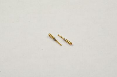 Lot of 2 WP22Y22C010 Male Contact Pin Force Fit 22-22AWG Gold Nickel ...