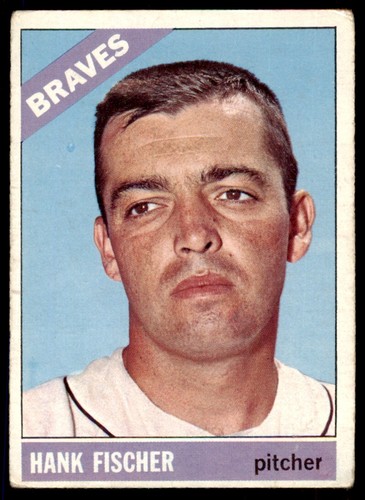 1966 TOPPS HANK FISCHER . ATLANTA BRAVES #381 | eBay