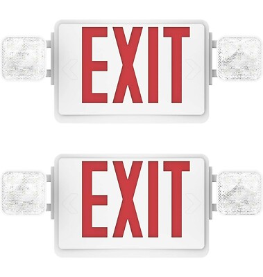 Lithonia Lighting ECR LED M6 Thermoplastic LED Emergency Exit Sign ...