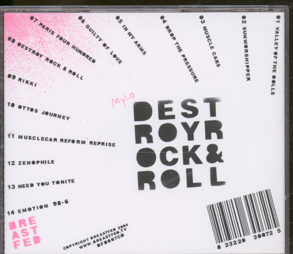 Mylo Destroy Rock and Roll CD UK Breastfed 2004 in title/info-stickered ...