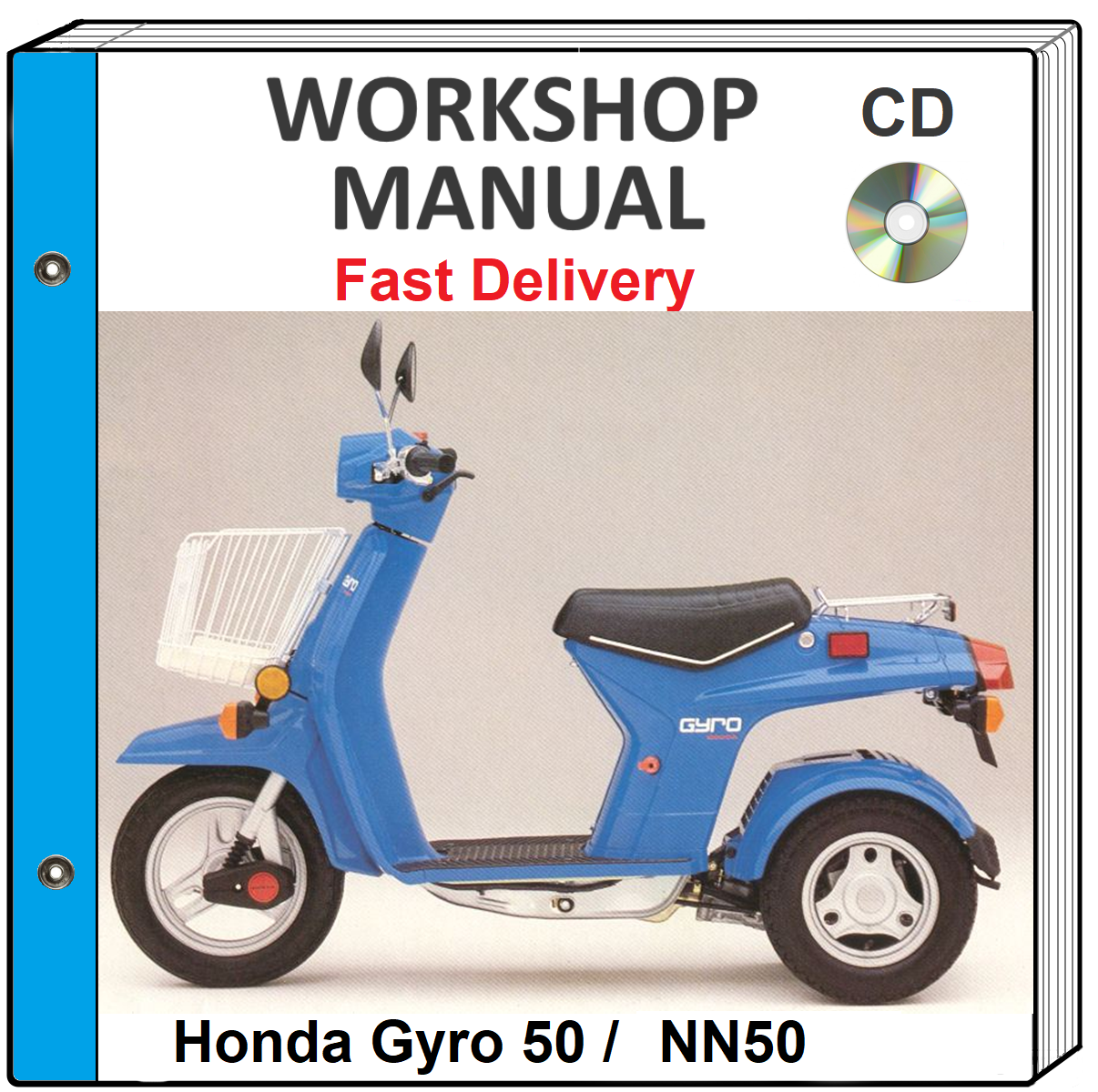 HONDA GYRO 50 NN50 SERVICE REPAIR SHOP MANUAL ON CD | eBay