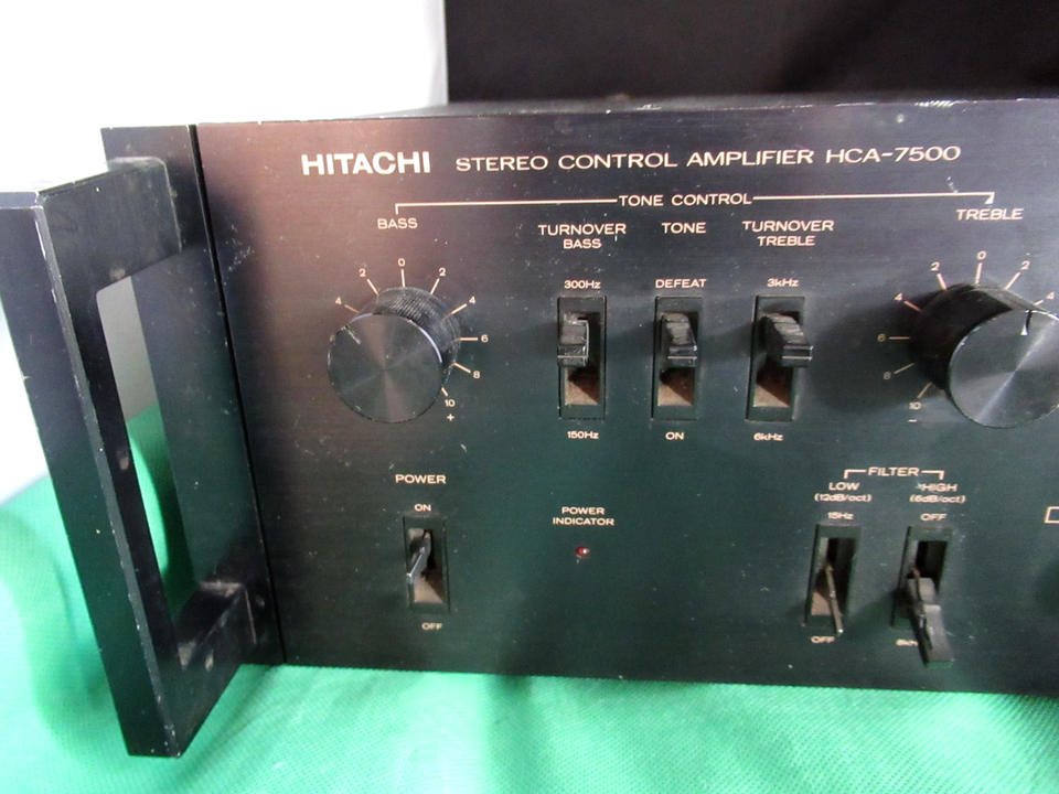 HITACHI HCA-7500 STEREO CONTROL AMPLIFIER / PREAMP | eBay