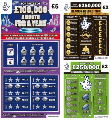 3x Fake Winning Lottery Scratch Cards Prank, Funny Joke Gag Gift for ...