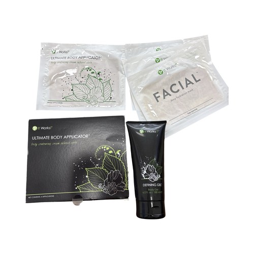 It Works Facial Mask X 3; Ultimate Body Applicator; Defining Gel | eBay