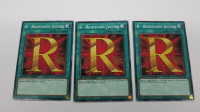 3x R - RIGHTEOUS JUSTICE 1ST EDITION SGX2-ENA14 COMMON YUGIOH NM ...