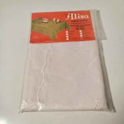 Vintage Alisa 70" Round Vinyl Table Cloth | eBay