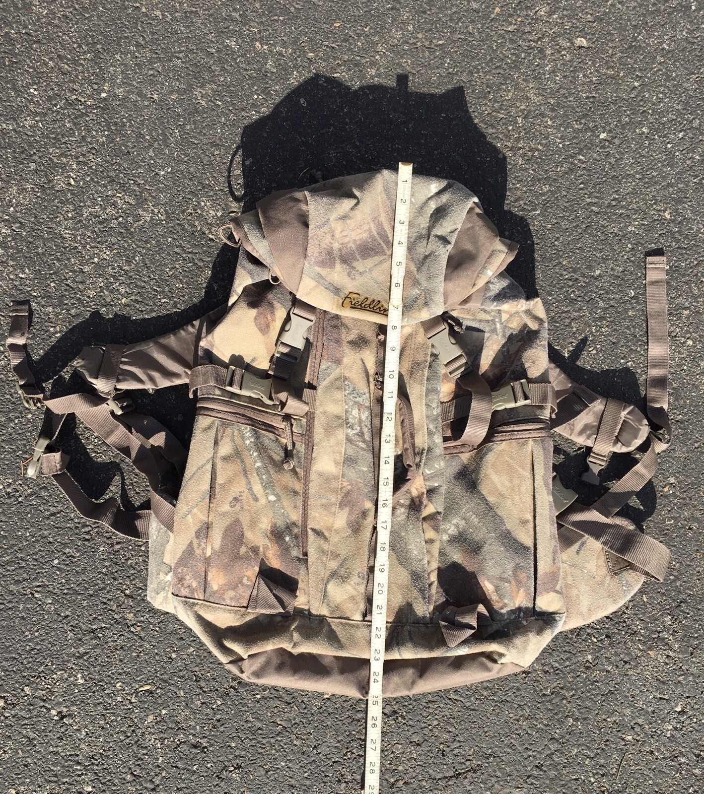 Fieldline Camo BACKPACK Large Size w padded Frame Hiking Camping ...