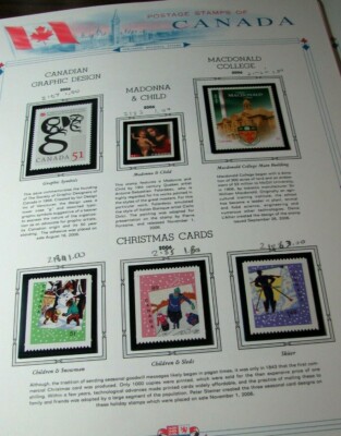 Canada Stamp Scott# 2107,2172i,2183-2186 Christmas Cards 2006 MNH L331 ...