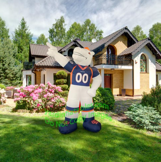 7' Air Blown LED Self-Inflatable NFL Denver Broncos Thunder Mascot Yard ...