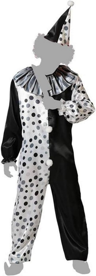 Atosa Costume Clown Grey Halloween Funny Scary Man And Woman Themed ...