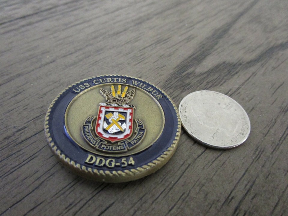 USN USS Curtis Wilbur DDG-54 Commanding Officer Challenge Coin #896A | eBay