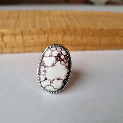 Nice Wild Horse Magnesite Gemstone Ring 925 Sterling Silver Valentines ...