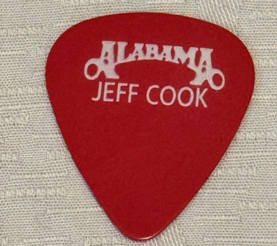 ALABAMA Jeff Cook GUITAR PICK 1980s Stage Tour RARE Authentic Concert ...