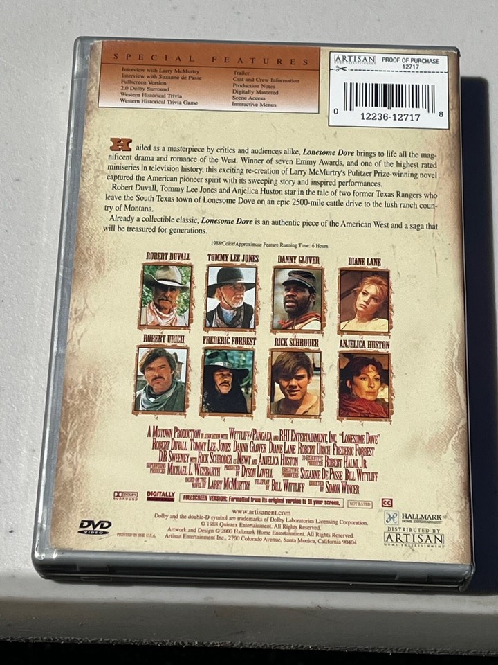 WESTERN cowboy dvd lot LONESOME DOVE hickok last dogmen indian trail ...