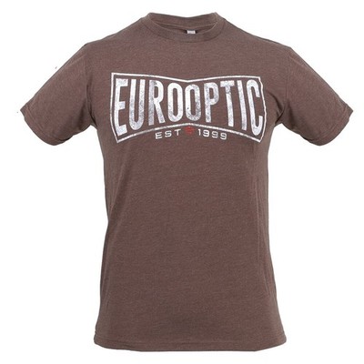 EuroOptic Bowtie Logo Espresso Graphic T-Shirt Brown (TEE-BRN-BOWTIE ...