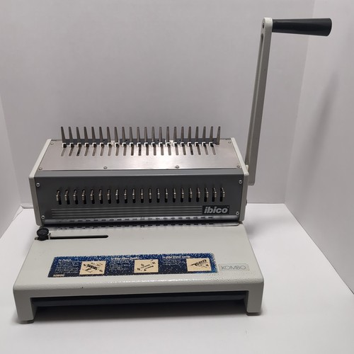Ibico Kombo Heavy Duty Steel Commercial Manual Paper Punch Comb Binding ...