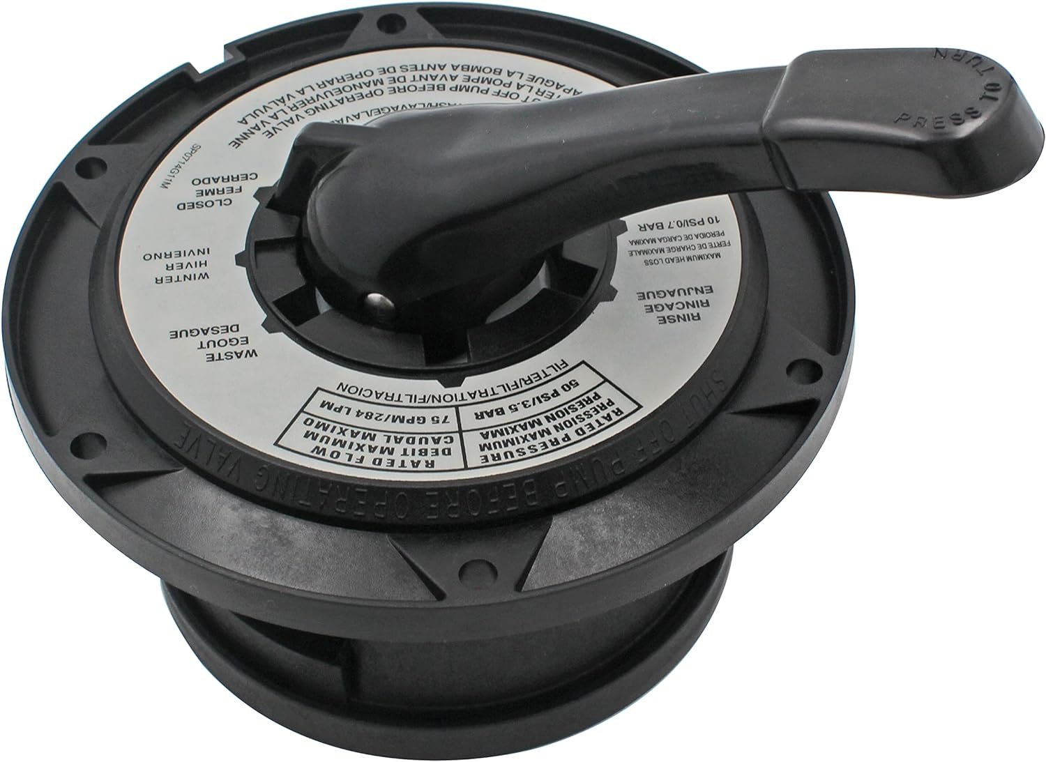 Hayward Key Cover and Handle Assembly (SPX0714BA) | Multi-Port Valve ...