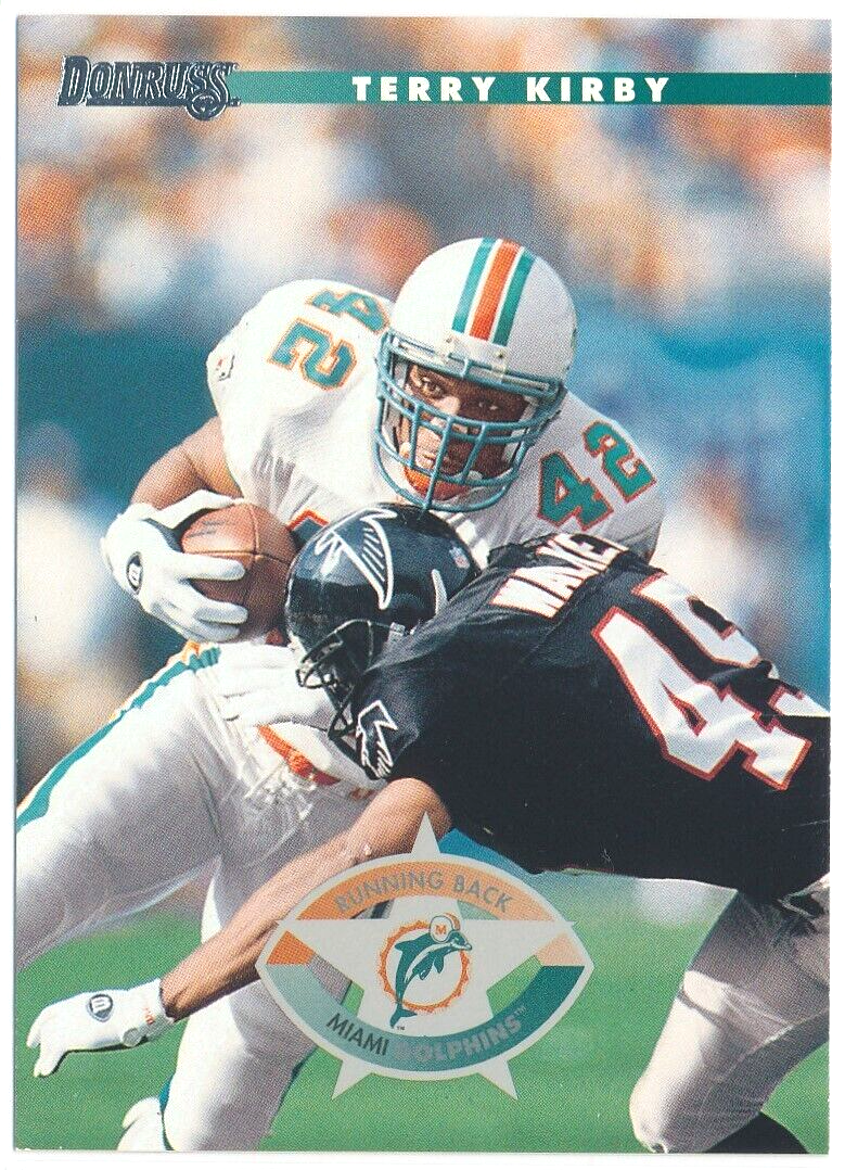 Terry Kirby - Miami Dolphins - 1996 Donruss Football - Base - #79 | eBay