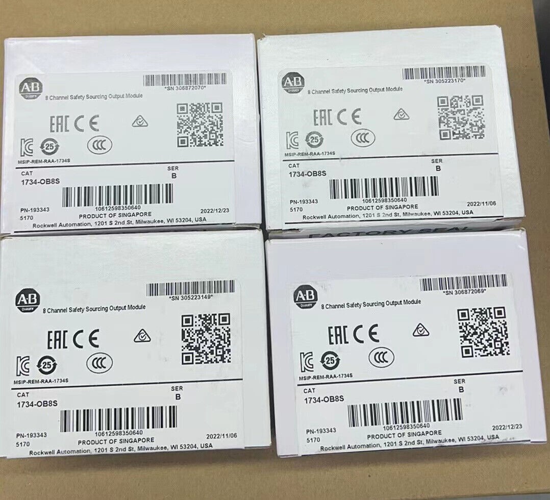 New Factory Sealed Allen-Bradley 1734-OB8S SER B Point I/O Safety ...