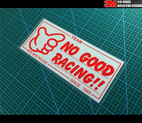 NO GOOD RACING!! BYE BYE POLICE OSAKA JDM Car decal Reflective Sticker ...