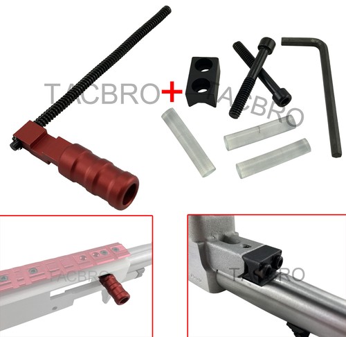 Ruger 1022 10-22 Round Handle Red Anodized + V Block + 3PC Recoil ...