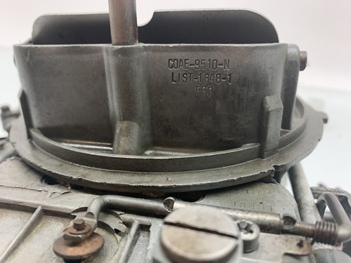 1960 Ford Galaxie Thunderbird Edsel 352 / 360 HP Holley Carburetor C0AE ...
