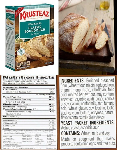 Krusteaz No Knead Classic Sourdough Artisan Bread Mix, 14-Ounce Boxes... | eBay