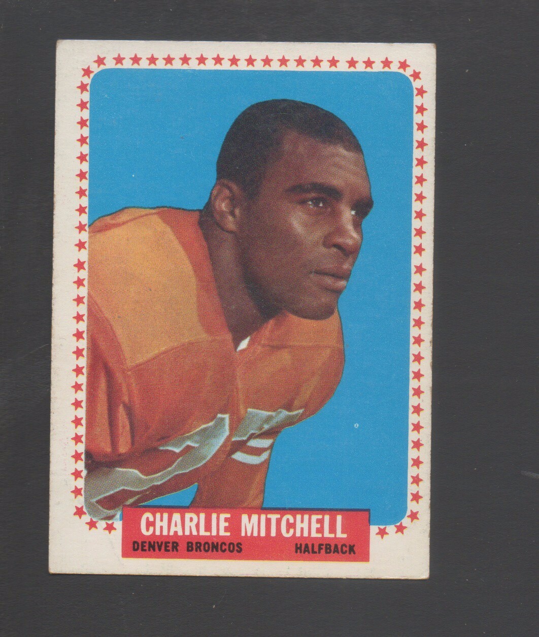 1964 Topps Football Card #55 Charlie Mitchell-Denver Broncos Vg Ex Card ...