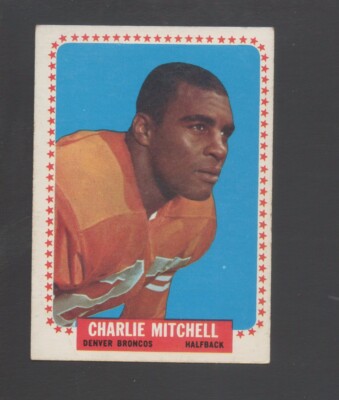 1964 Topps Football Card #55 Charlie Mitchell-Denver Broncos Vg Ex Card ...