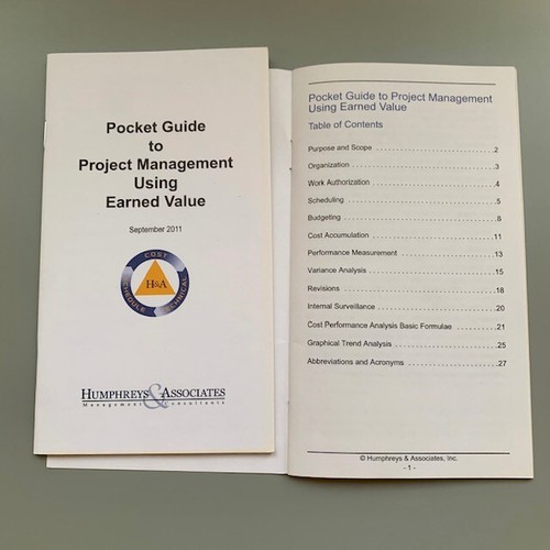 POCKET GUIDE TO PROJECT MANAGEMENT USING EARNED VALUE by Gary C ...