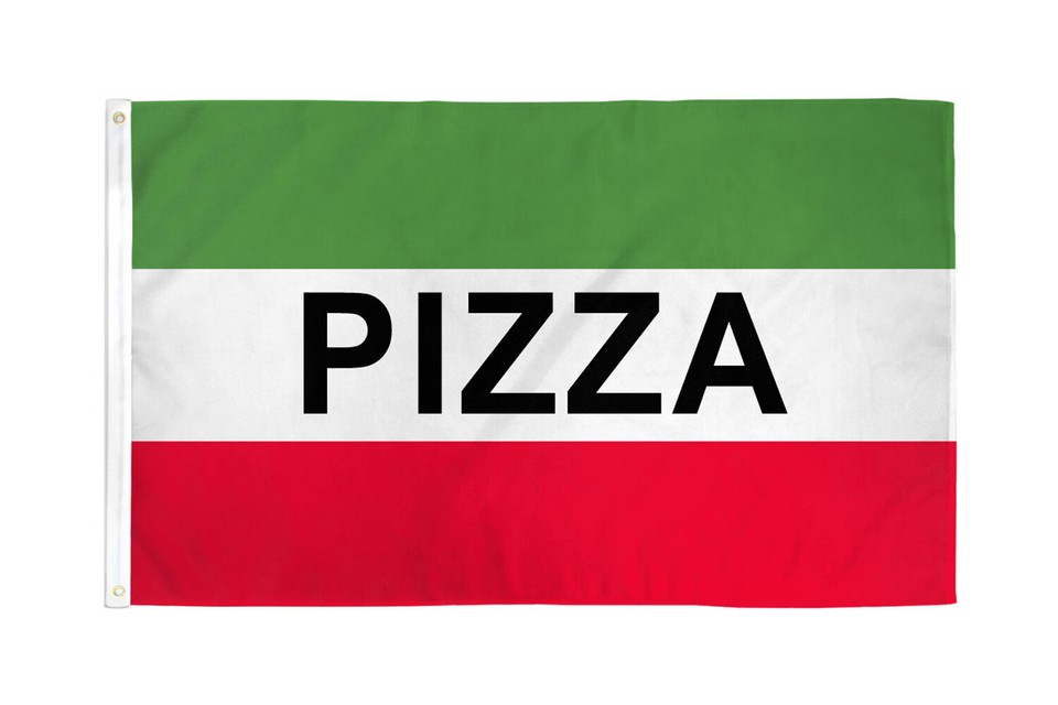 Pizza Flag 3x5ft PIzza Banner Sign Pizzeria Flag Fresh Hot Pizza Red ...